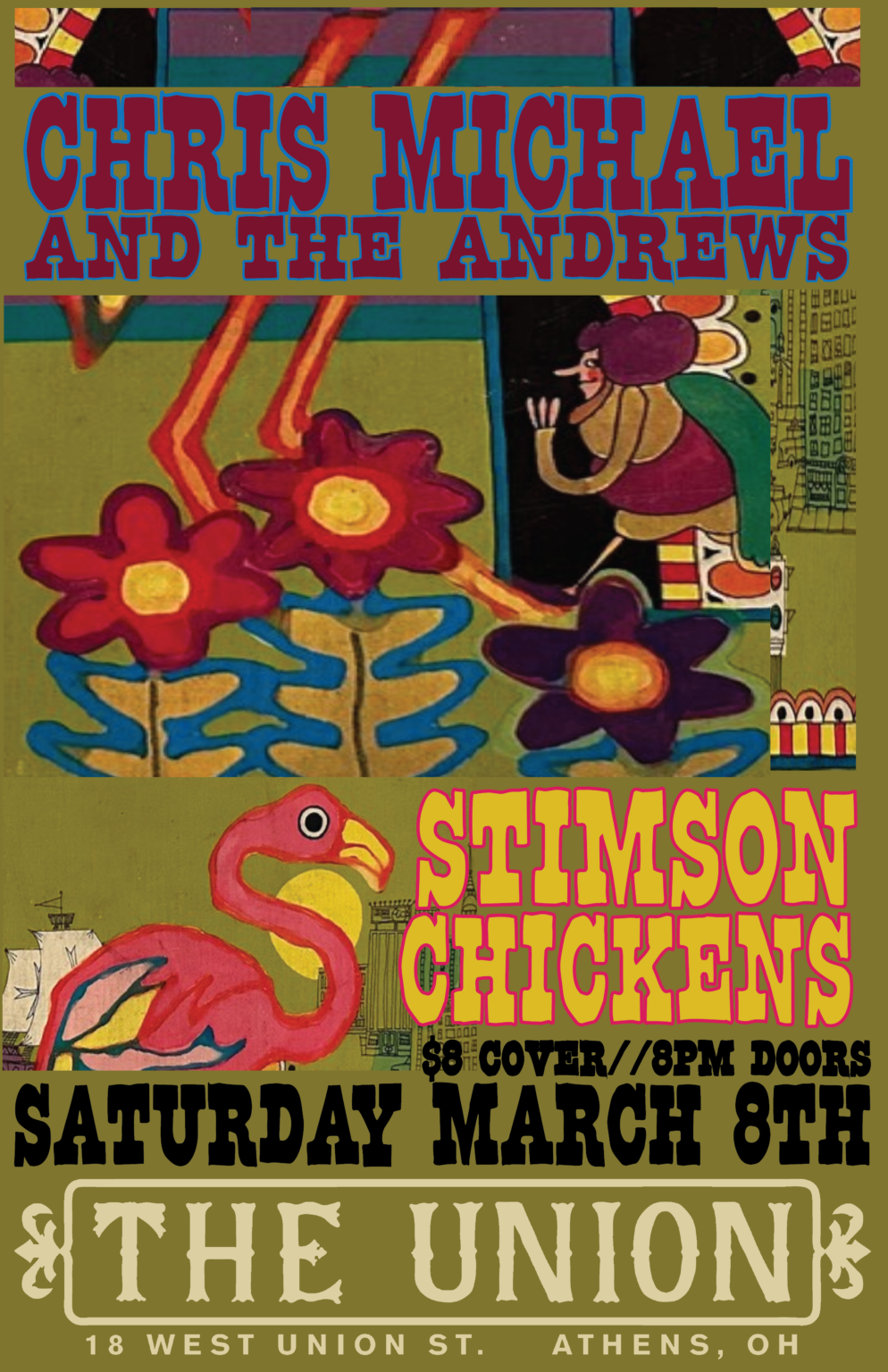 CHRIS MICHAEL & THE ANDREWS wsg STIMSON CHICKENS - The Union Bar | 18 W ...